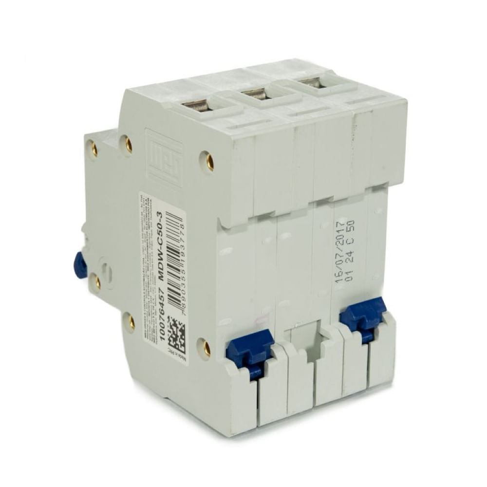 Disjuntor Tripolar WEG 50A Curva C - khronos