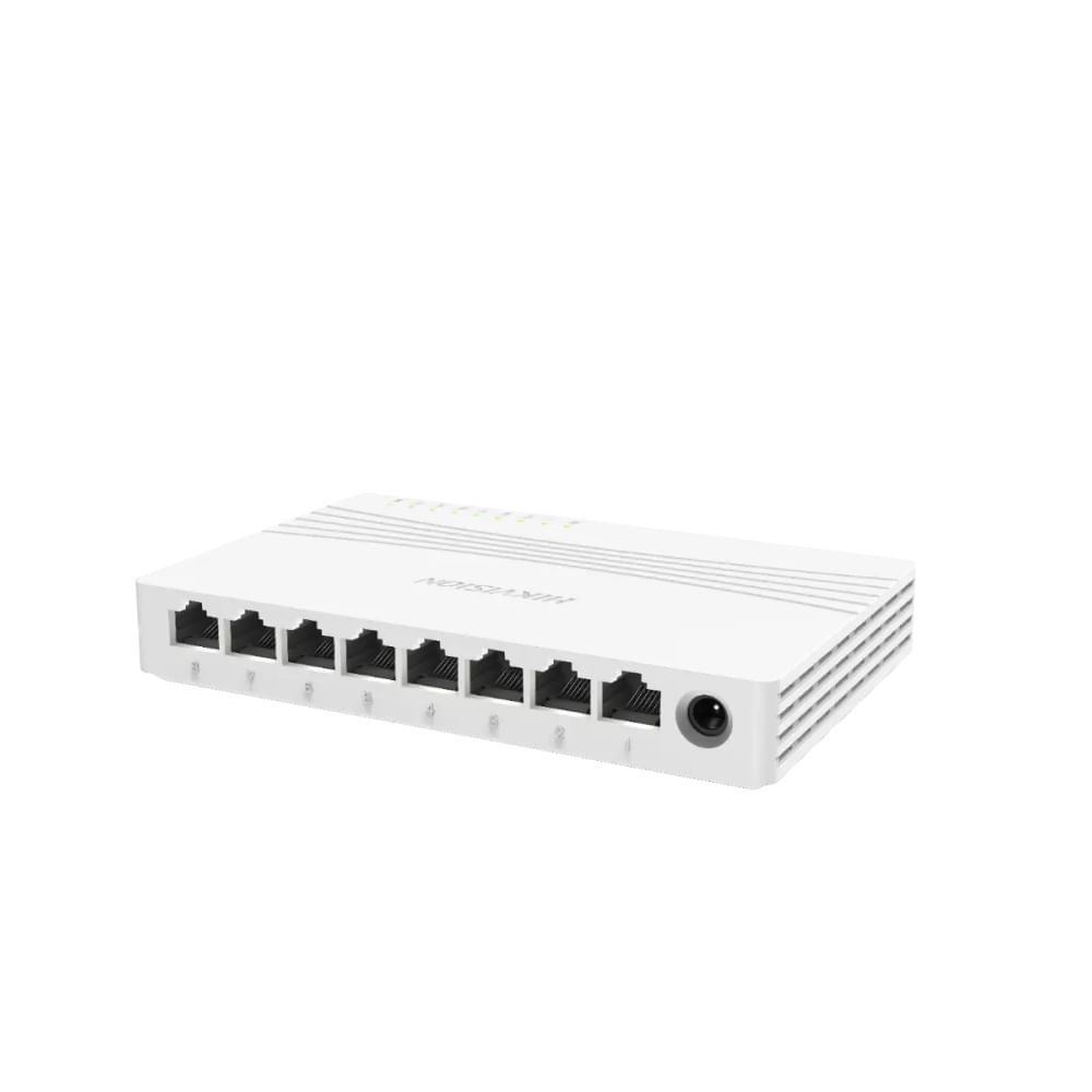 Switch 8 Portas Gigabit 10/100/1000 Mbps DS-3E0508D-E Hikvision - khronos