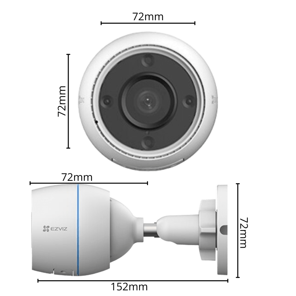 Câmera IP Wifi Externa 1080p CS-H3C 2.8mm - khronos